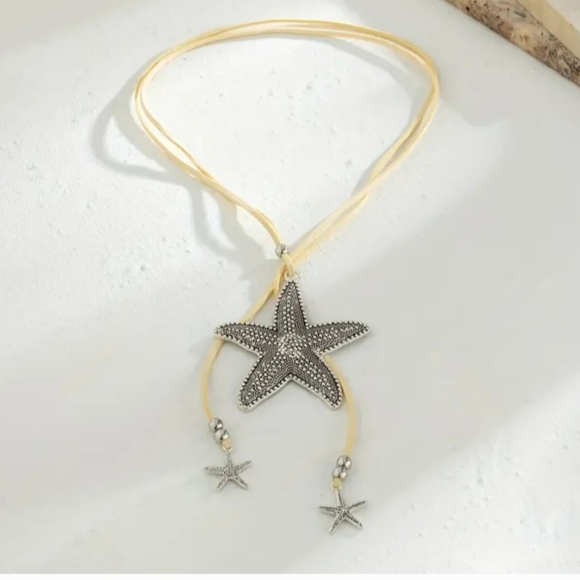 Pier 1 | Jewelry | Pier One Coastal Beachy Starfish Adjustable Cord ...